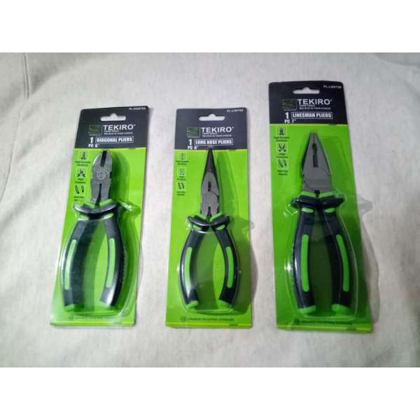 Jual New Design Tekiro Tang Set Mix 3pcs (Tang Potong 6 inch, Tang ...