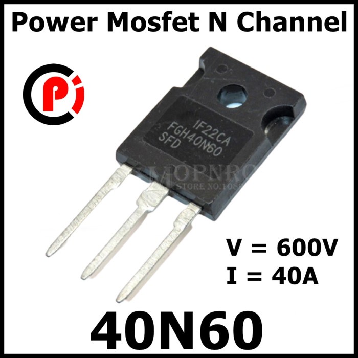 Jual Power Mosfet N Channel 40N60 FQA40N60 FQA 600 Volt 40 Amper ...