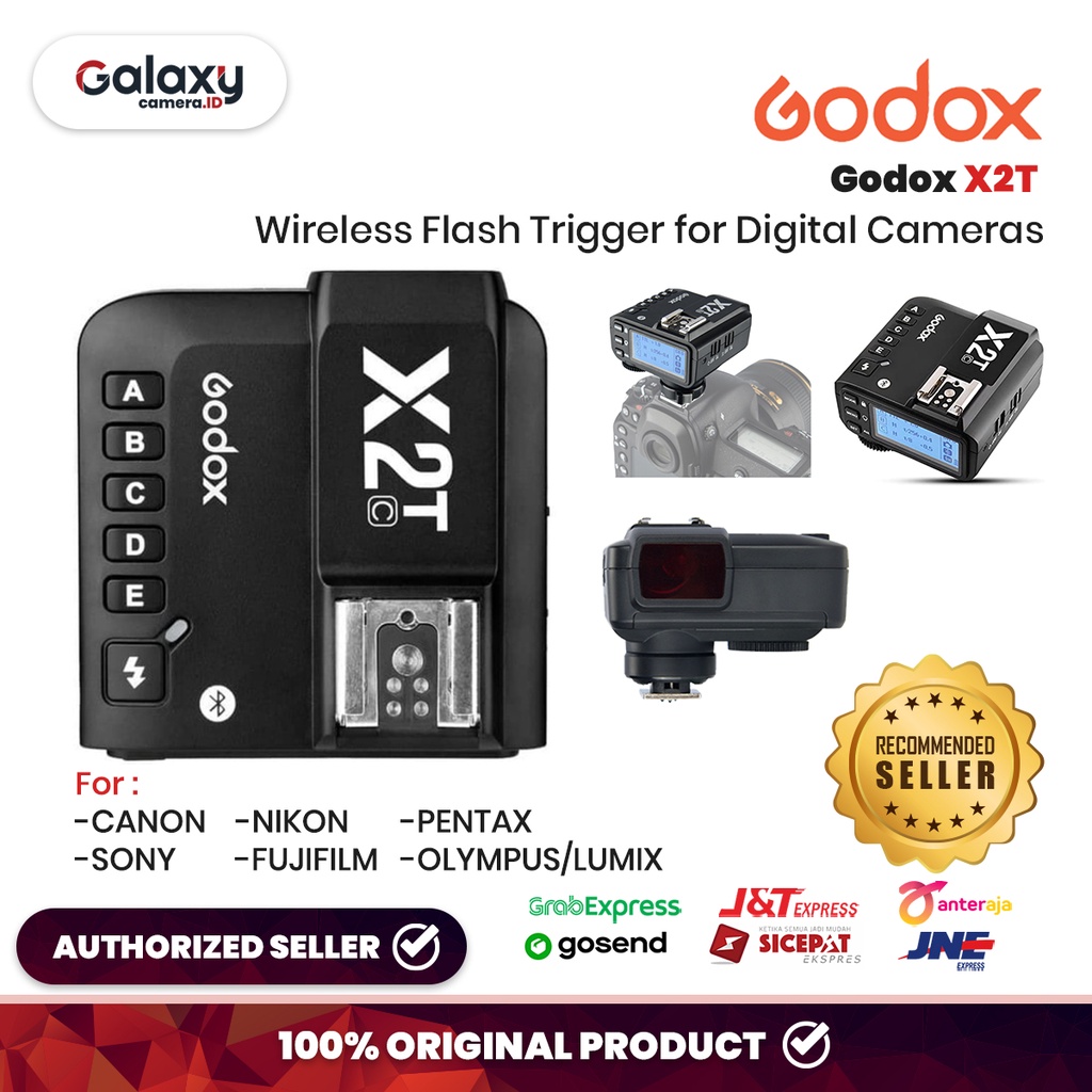 Jual Godox X2T Flash Trigger for Digital Cameras | Godox X-2T X2-T X2 T ...