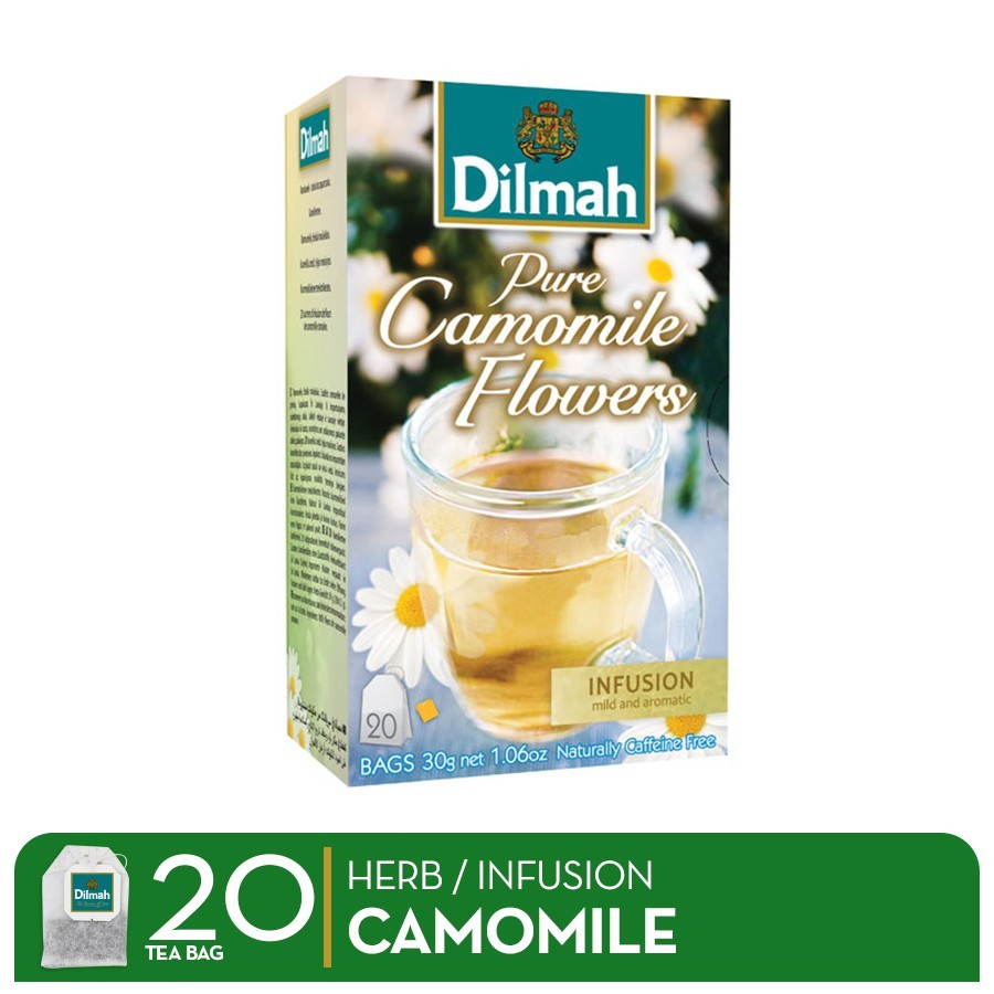 Jual DILMAH Pure Camomile Flowers 20 bags / Teh Dilmah Chamomile Flower ...
