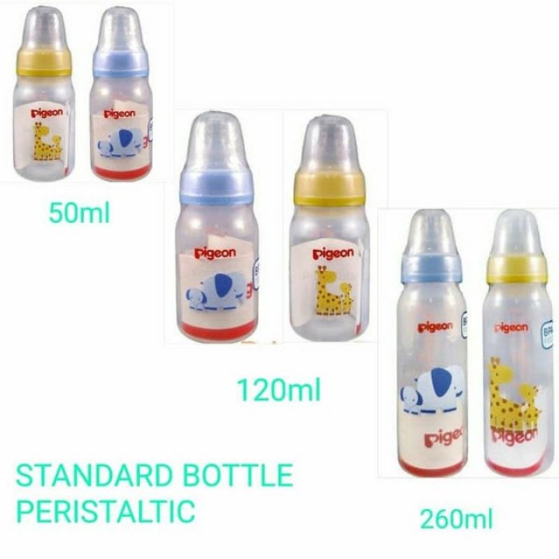 Jual Botol susu pigeon standard neck peristaltic nipple 60ml 120ml 240ml | Shopee Indonesia