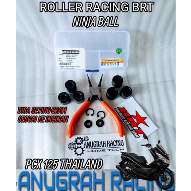 Jual ROLLER RACING BRT NINJA BALL PLUS TANG KLIP HONDA PCX 125 THAILAND ...