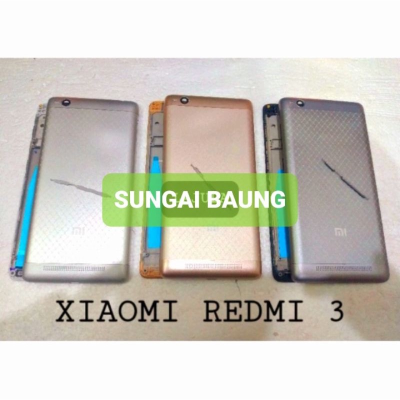 Jual KESING HOUSING CASING FULL SET XIAOMI REDMI 3 FRAME + BACKDOOR ...
