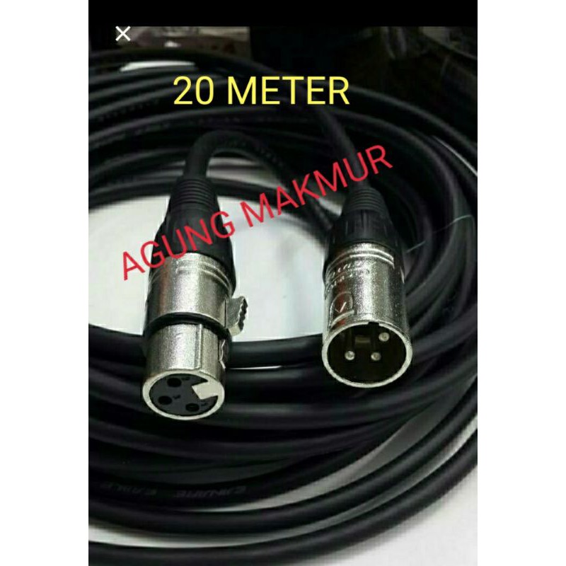 Jual KABEL MIC XLR 20 METER CANARE | Shopee Indonesia