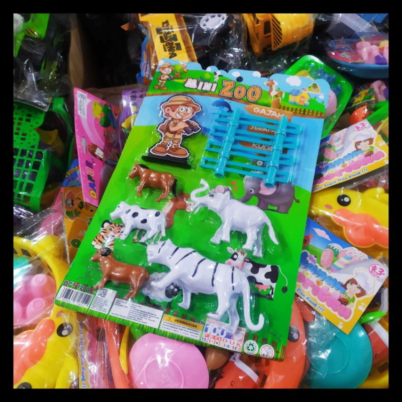 Jual OCT 1200 Mini Zoo Animal Mainan anak hewan kebun binatang | Shopee ...