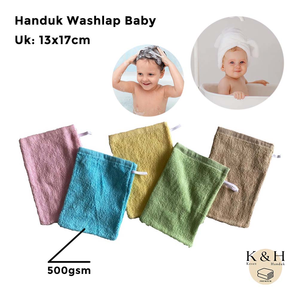 Jual Handuk Washlap 13 x 17 cm [ 500 gsm ] Lap Wajah Badan - Bayi ...