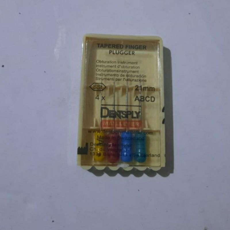 Jual Dental Finger Plugger File dentsply 21mm 25mm 31mm/ pluggers ...