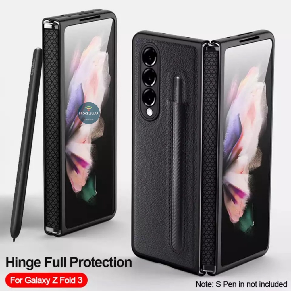 Jual Case Hinge Protector Samsung Galaxy Z Fold 3 With S Pen Holder ...