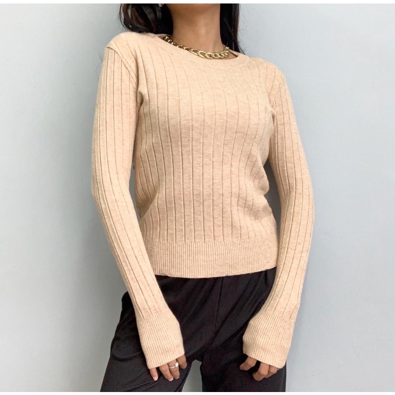 Jual [LUXE.DLABEL] - E28 TOP [ Atasan Rajut Wanita Atasan Rajut wanita ...