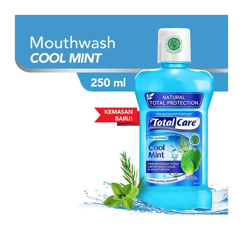 Jual Total Care Mouthwash Cool Mint 250 ml | Shopee Indonesia