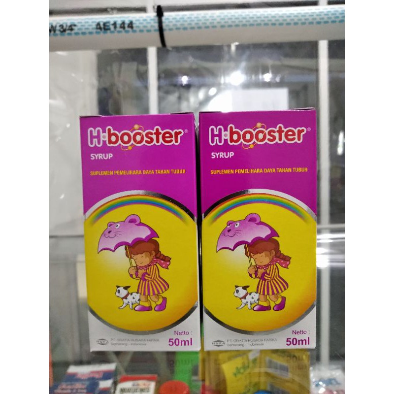 Jual H-Booster sirup 50 ml, vitamin daya tahan tubuh anak | Shopee ...