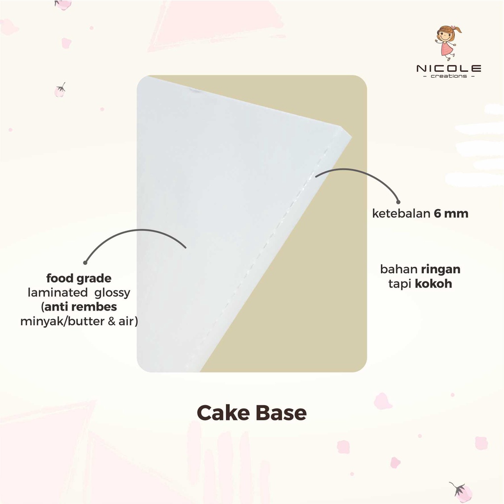 Jual RB Cake Base/Tatakan Kue/Alas Kue/Bottom Cake 18 by Nicole ...