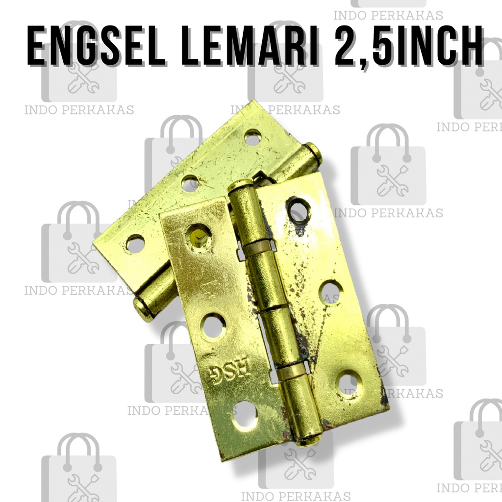 Jual HSG Engsel Pintu Lemari/Laci 2,5" Inch Tebal 0,9MM Engsel Kupu ...
