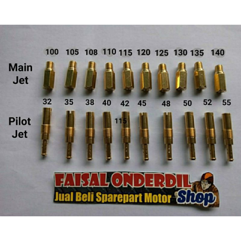 Jual MAIN JET Dan PILOT JET Karburator PWK | Shopee Indonesia