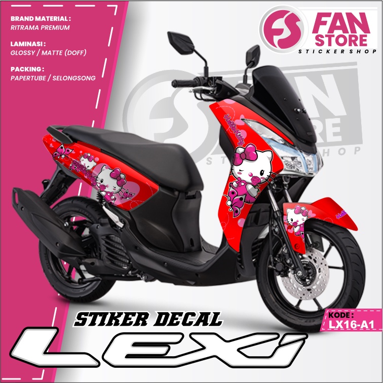 Jual Sticker Decal Yamaha Lexi Full Body - HELLO KITTY LUCU - LX ...