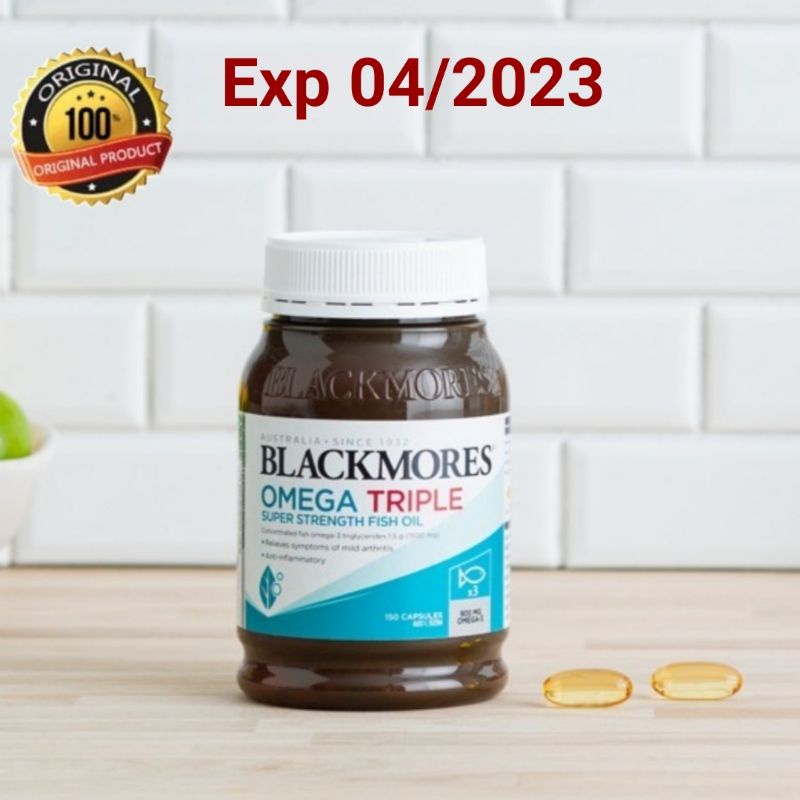 Jual Blackmores Omega Triple Super Strength Fish Oil 150 Capsules | Shopee Indonesia