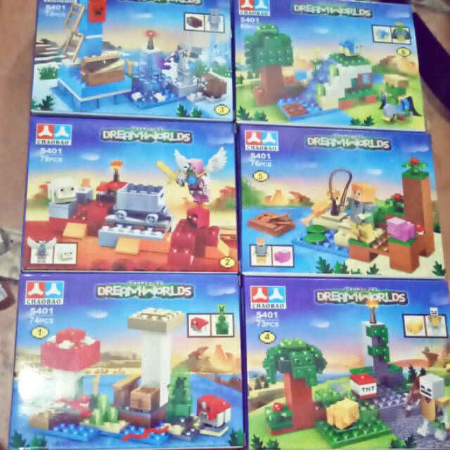 Jual Lego minecraft dream worlds merk chao bao | Shopee Indonesia