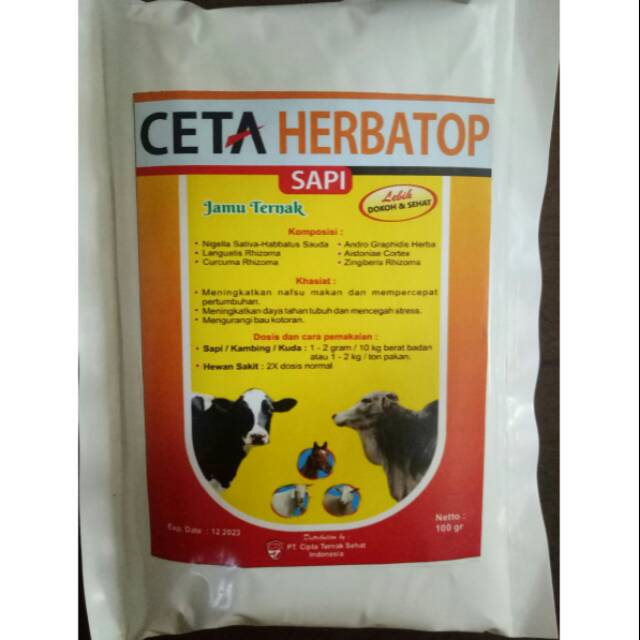 Jual Jamu hewan ceta herbatop | Shopee Indonesia