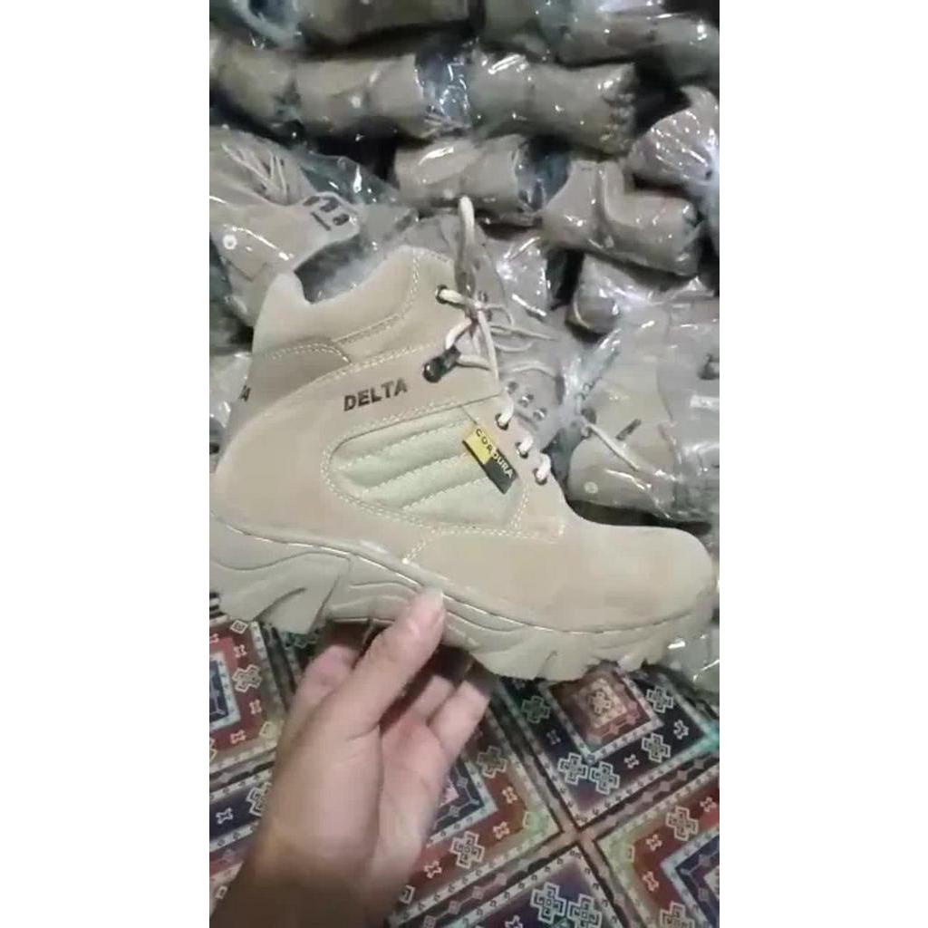 Jual SEPATU SAFETY BOOTS DELTA UJUNG BESI TACTICAL HIKING ADVENTURE ...