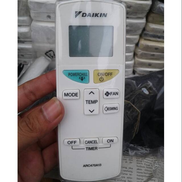 Jual REMOTE REMOT AC DAIKIN ARC470A13 ORIGINAL ASLI | Shopee Indonesia