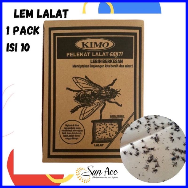 Jual (SUN) LEM LALAT KERTAS ISI 10 LEMBAR (1PACK) PERANGKAP PENGUSIR ...