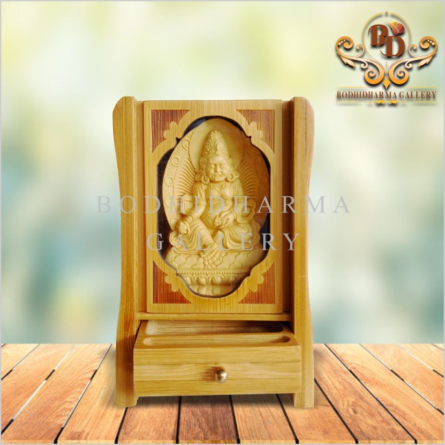 Jual Rupang Patung Arca Mini Altar Kayu Zhambala Kuning | Shopee Indonesia