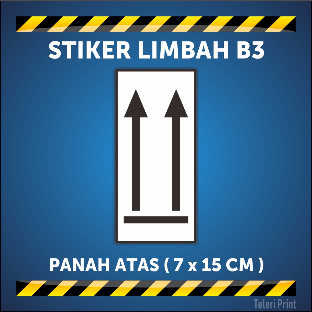 Jual Stiker Limbah B3 PANAH ATAS ( 7 x 15 CM ) | Shopee Indonesia