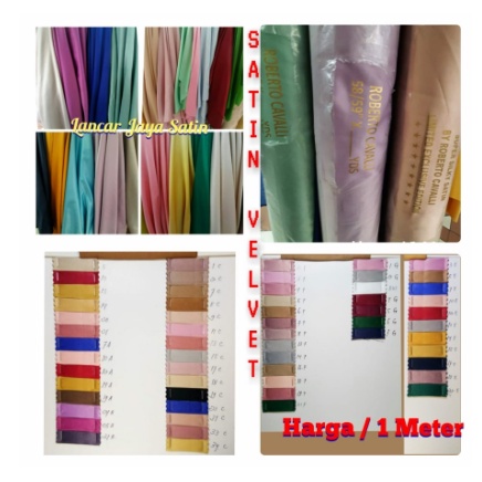 Jual Bahan - Kain Satin Velvet / Kain Satin Velvet/2 meter | Shopee ...