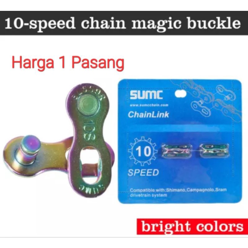 Jual SUMC Sambungan Rantai 10 Speed Rainbow Missing Link 10 Speed ...