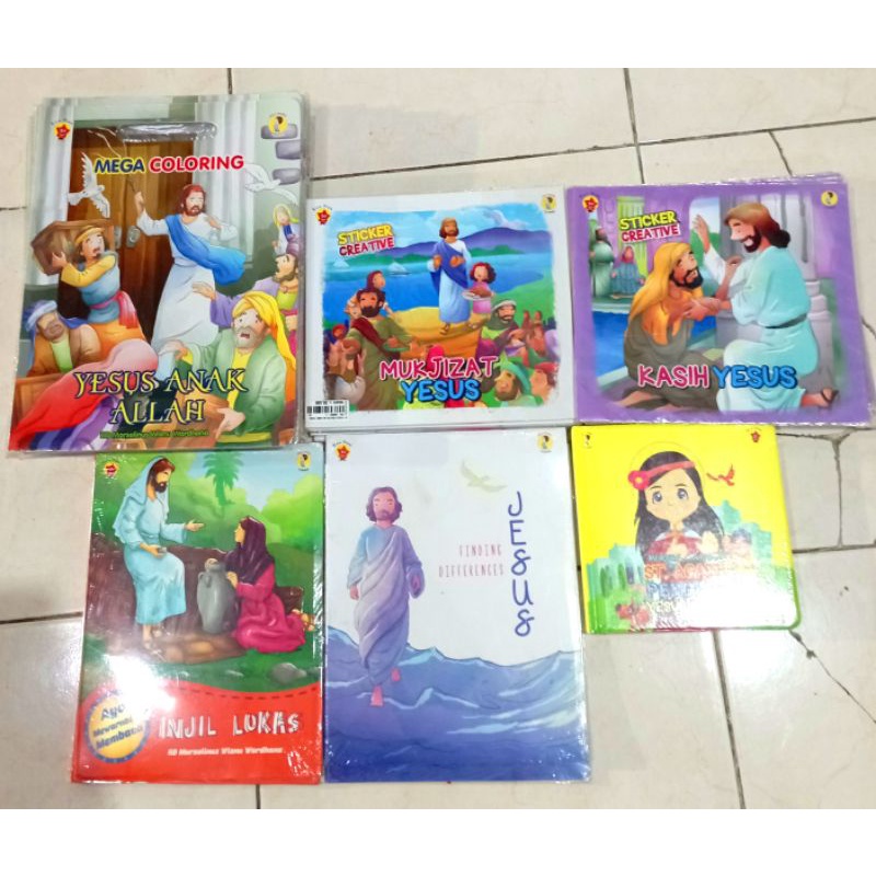 Jual OBRAL BUKU ANAK KRISTIANI / BUKU COLORING KRISTIANI / BUKU ANAK-ANAK KRISTEN / MUKJIZAT ...