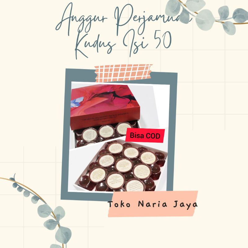 Jual Hosti Ayat & Anggur Perjamuan Kudus - Satu Kemasan Manna | Shopee ...