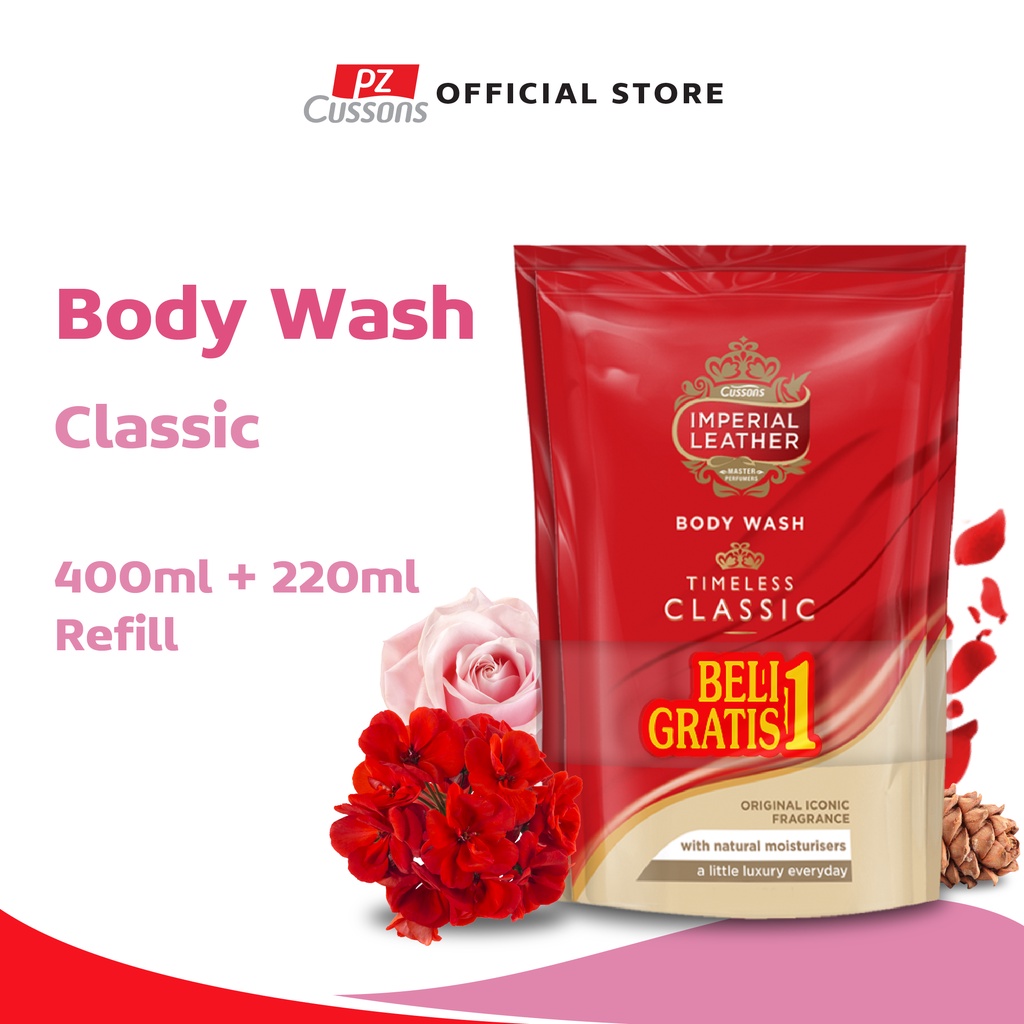 Jual Imperial Leather Body Wash Classic - Sabun Cair 400ml + 220ml ...