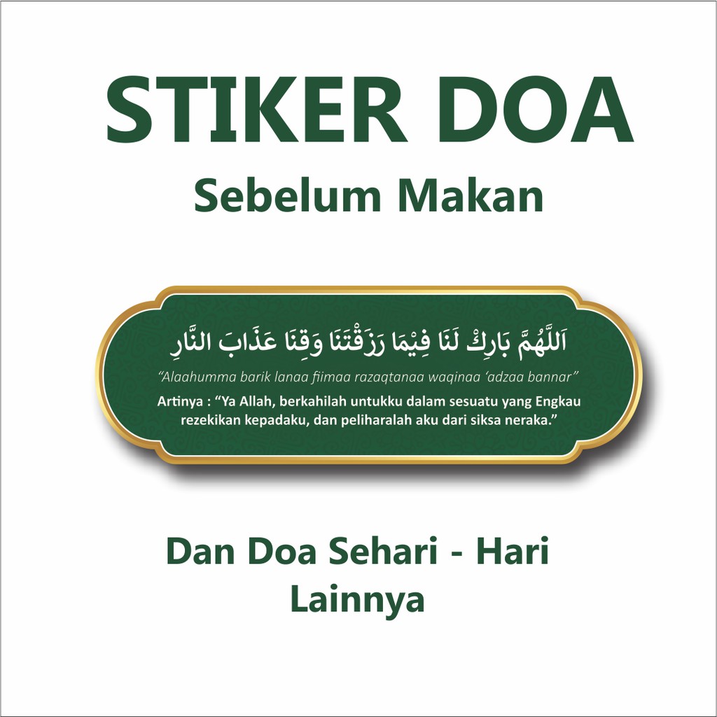 Jual STIKER DOA SEBELUM MAKAN | Shopee Indonesia