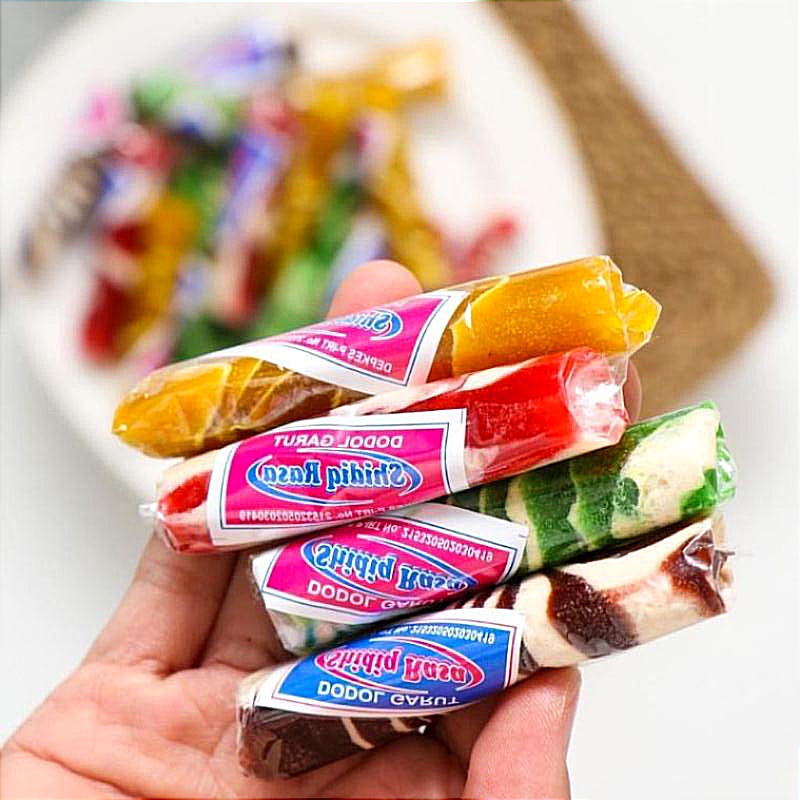 Jual COD 500gr Dodol Garut Warna Dodol Zebra Dodol Durian Dodol Picnis ...