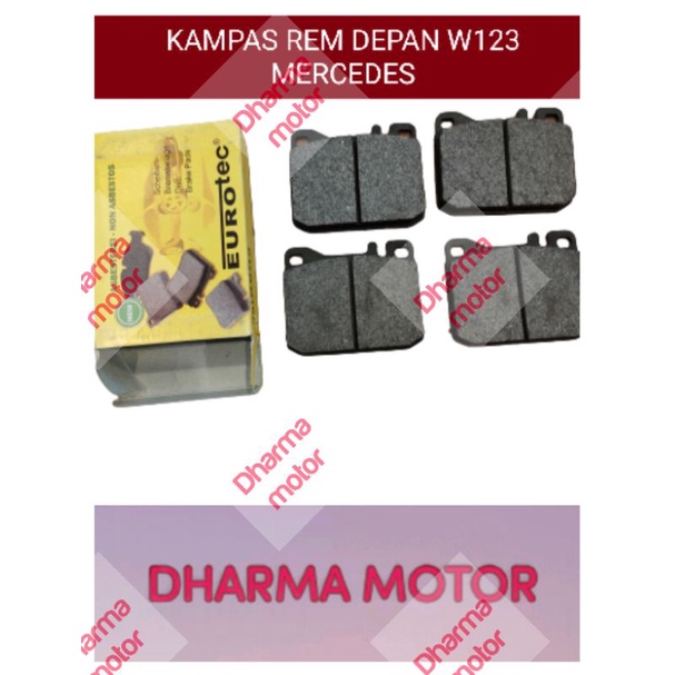 Jual kampas rem sepatu rem brake pad depan w123 Mercedes benz | Shopee ...