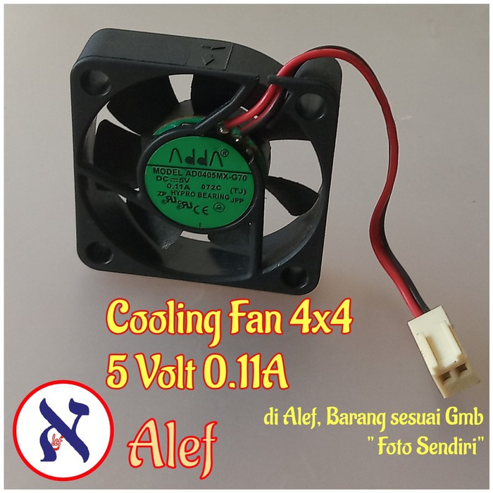 Jual colling fan 4x4 cm 5 volt kipas kecil 5V 4 x 4 cm | Shopee Indonesia