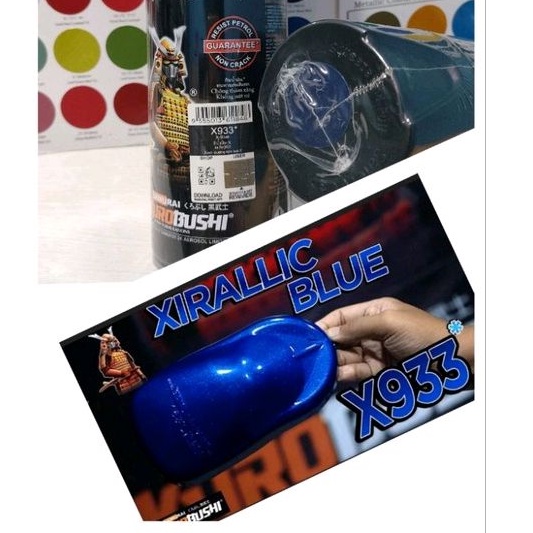 Jual Samurai Paint Pilox Pilok Samurai Xirallic Blue X933 933 Xiralic Biru X-Blue 400ml Cat ...