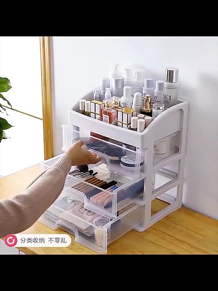 Jual PXTON - Rak Kosmetik 3 Laci Rak Tempat Kosmetik / storage box ...