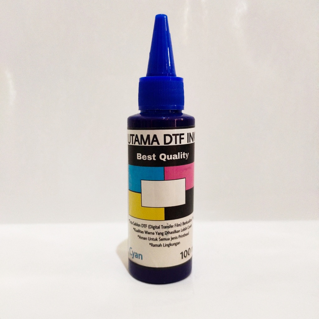 Jual Tinta Sablon DTF / Utama Digital Transfer Film Ink CMYK White 100 ...