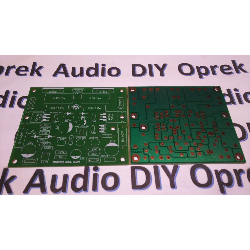 Jual DIY PCB AMPLI MONOBLOCK POWER AMPLIFIER MONO OCL SOCL 504 NON TEF ...
