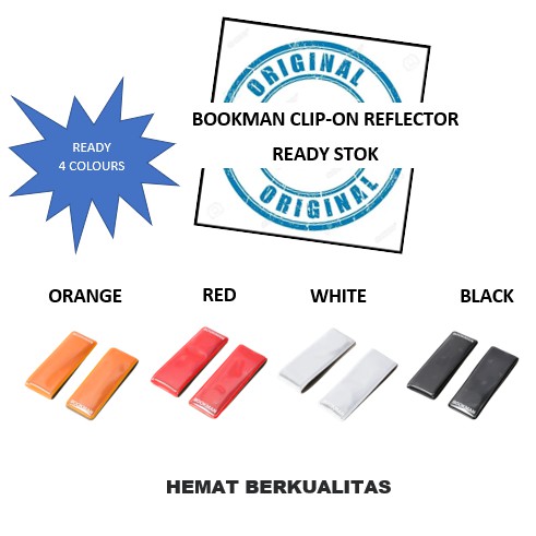 Jual LAMPU BOOKMAN CLIP-ON REFLECTOR - WHITE - BLACK - WHITE - ORANGE ...