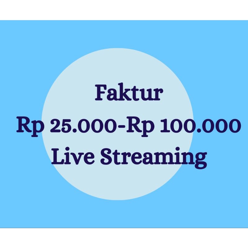 Jual Faktur Live Streaming | Shopee Indonesia
