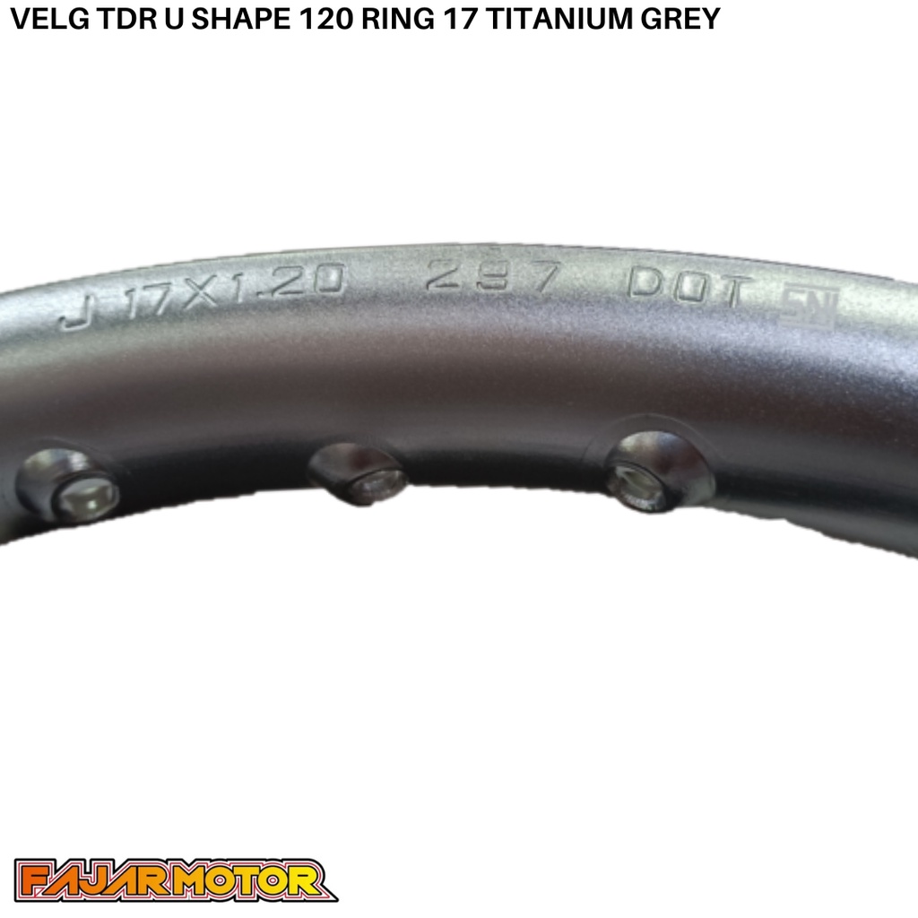 Jual PROMO VELG TDR U SHAPE 120 RING 17 TITANIUM BROWN GREY | Shopee ...