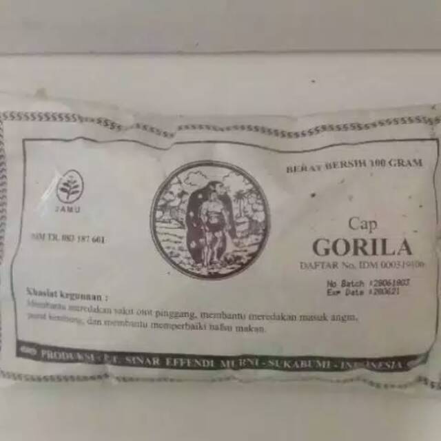 Jual Jamu cap GORILA asli 5 Bungkus (100% ORIGINAL) | Shopee Indonesia