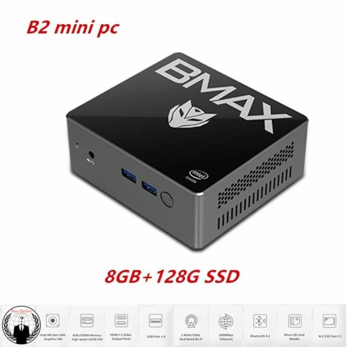 Jual BMax B2 Mini PC Intel N3450 8GB RAM 128GB SSD HDMI WiFi Windows 10 Pro | Shopee Indonesia