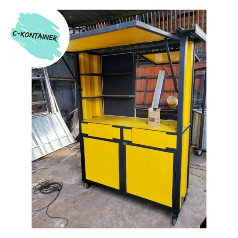 Jual BOOTH CONTAINER PORTABLE TERBUKA TERTUTUP TEMPAT JUALAN STAND ...