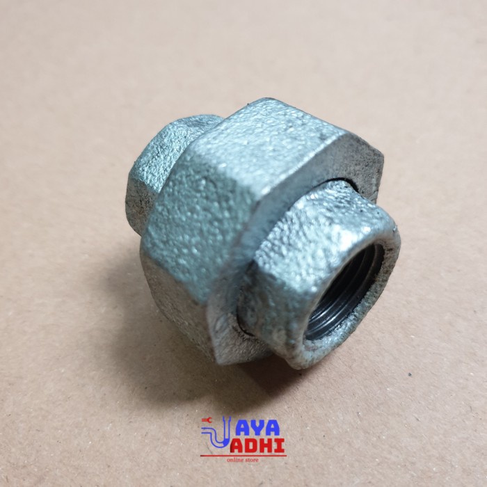 Jual GI Water Mur 1" - DN25 Galvanis Besi Union Moer | Shopee Indonesia