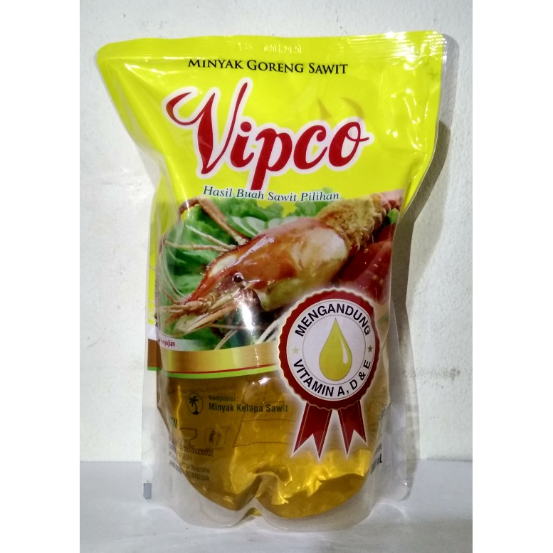 Jual Minyak Goreng VIPCO 2 liter Minyak Goreng Sawit dalam Kemasan ...