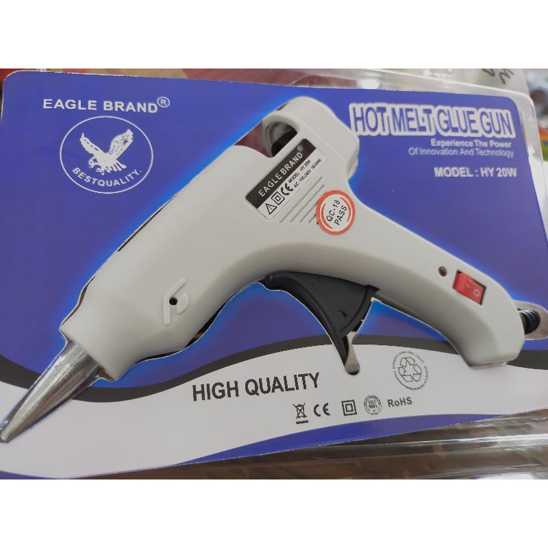 Jual Pistol Lem Tembak Kecil / Hot Melt Glue Gun On Off/ Eagle Brand ...