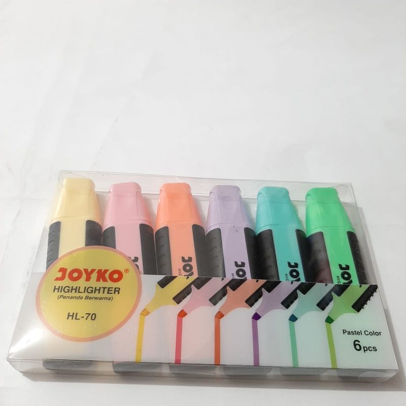Jual 1 SET WARNA PASTEL HIGHLIGHTER / STABILO JOYKO MURAH | Shopee Indonesia